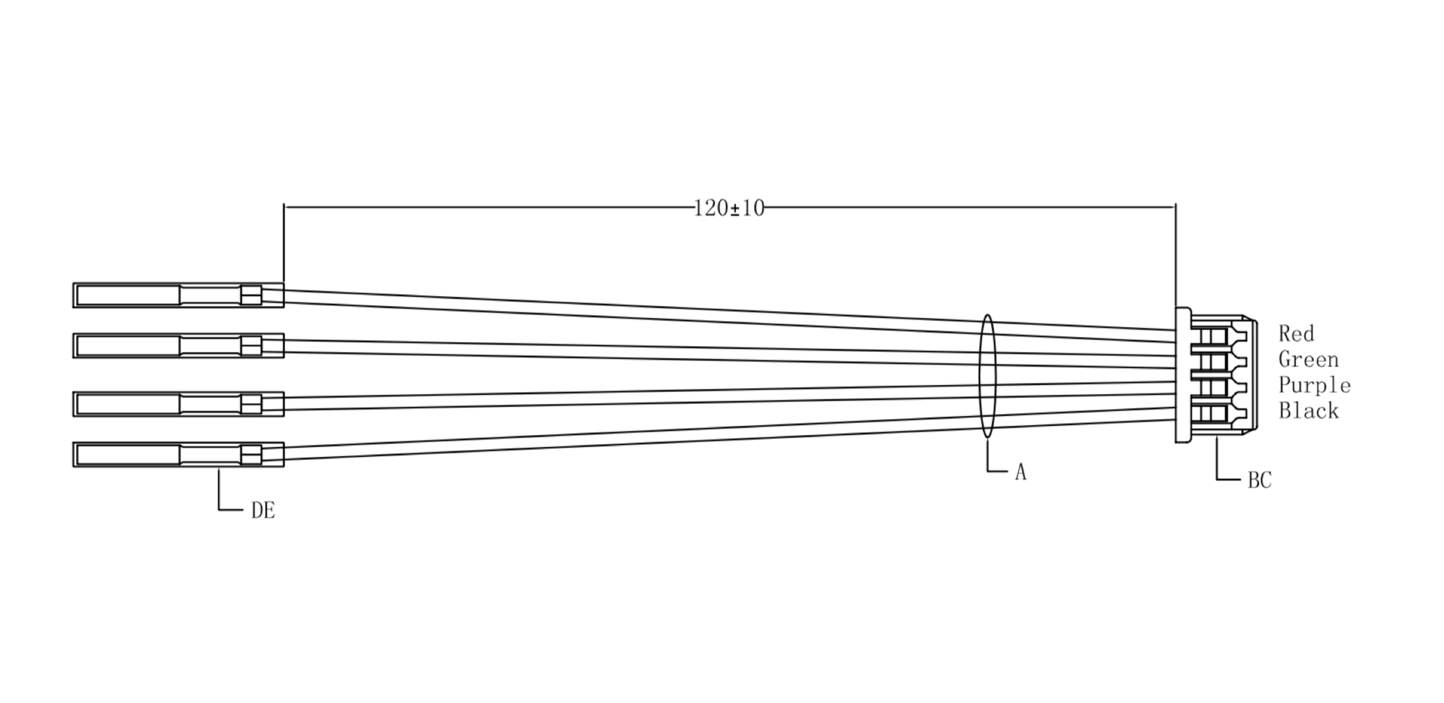 1BitSquared - Black Magic 0.1in Pin Header Serial Cable
